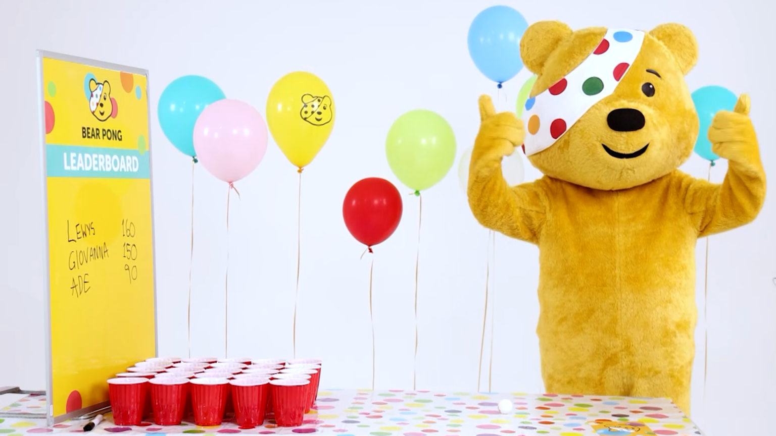Feel SPOTacular with Bear Pong! - BBC Children in Need